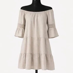 Terzo Millennio | Dresses | Terzo Millennio Italy 0 Linen Crochet ...